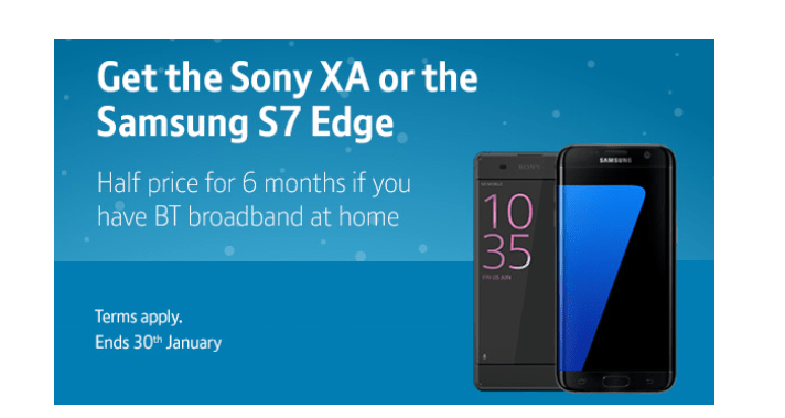 BT Mobile's 6 months half price iPhone, Samsung & Sony phones offer ...
